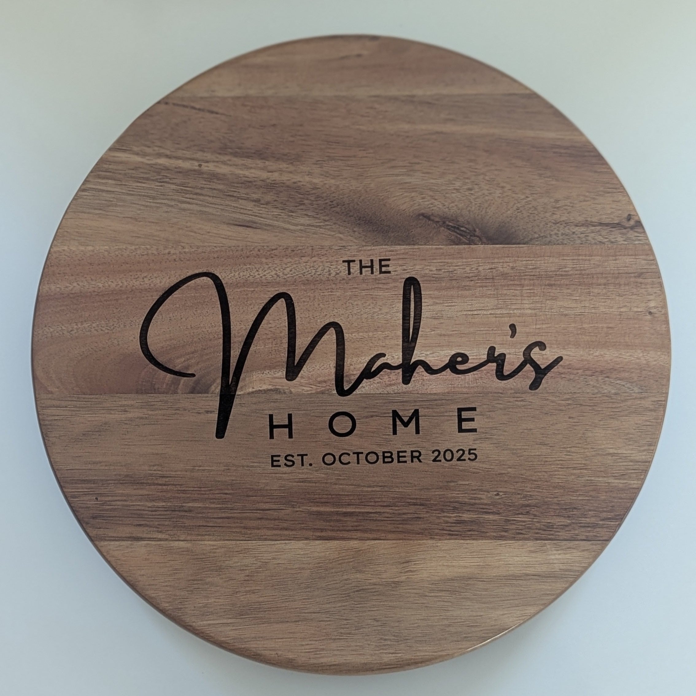 Personalized Lazy Susan – Custom Engraved Serving Tray – A Bit Peculiar ...